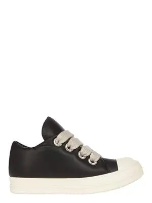 Rick Owens Porterville Jumbo Laced Padded Low Top Sneakers - Black