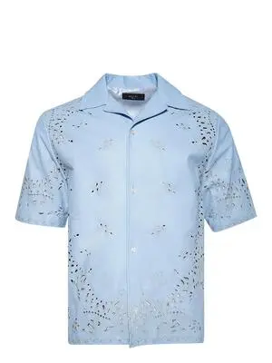 Amiri Bandana Laser Camp Shirt - Blue