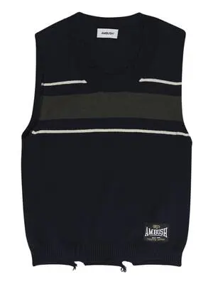 AMBUSH Rib Knit Vest - Blue