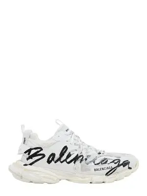 Balenciaga Track Signature Sneakers - White