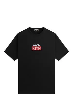 Kith For Peanuts Doghouse Classic Logo Tee - Black