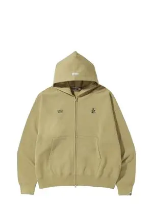 A BATHING APE Color Camo Quadrangle Zip-up Hoodie - Grey