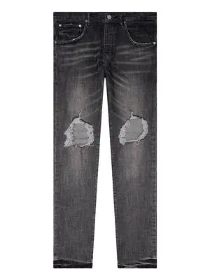 PURPLE BRAND Dirty Blowout Jeans - Grey
