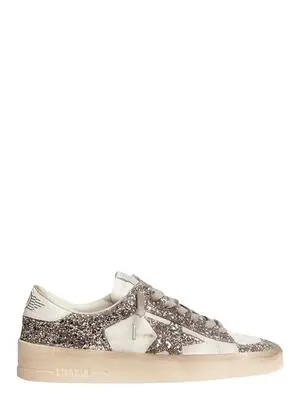 GOLDEN GOOSE Stardan Glitter Sneakers - White