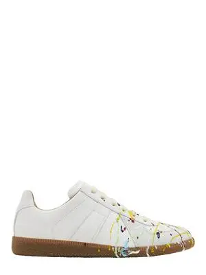 MAISON MARGIELA Replica Paint Splatter Sneakers - Grey