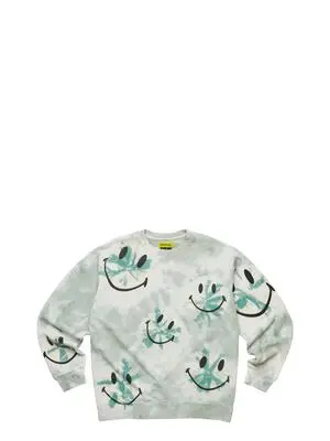 MARKET Smiley Shibori Dye Crewneck Sweatshirt - Cream