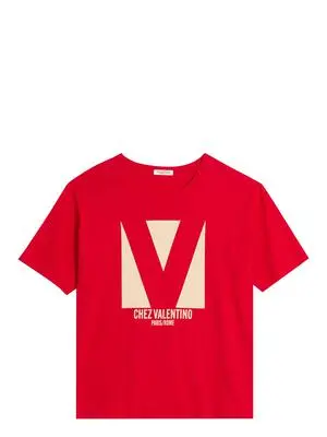 Valentino Garavani Chez Printed T-shirt - Red