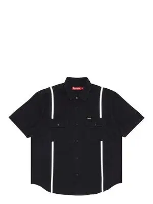 Supreme Reflective Stripe Work Shirt - Black