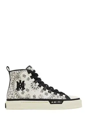 Amiri Court High Bandana Sneakers - White