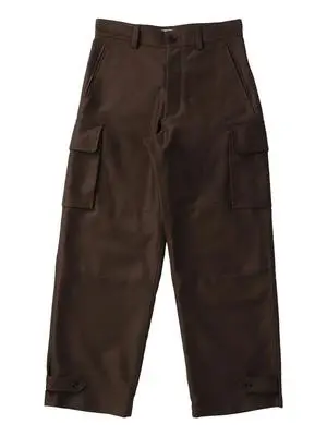 Marni Compact Moleskin Trousers - Brown