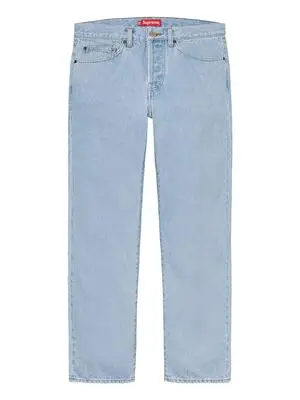 Supreme Slim Fit Stone Washed Jeans - Blue