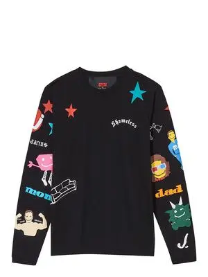 CACTUS PLANT FLEA MARKET X Marc Jacobs Tattoo Long-sleeve Tee - Black