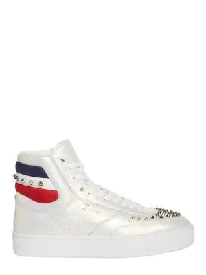 CHRISTIAN LOUBOUTIN Top Rui Spikes Sneakers - White