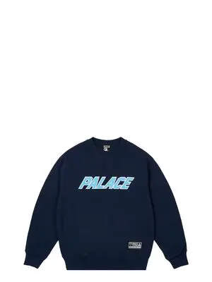 PALACE Appliqué Team Crewneck - Blue