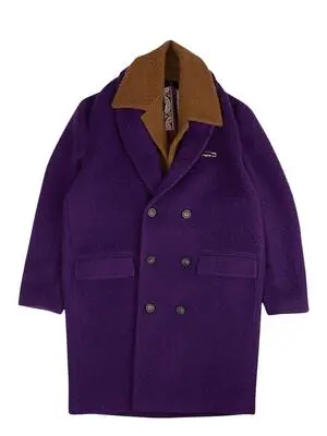 Palm Angels Double Breasted Vest Coat - Purple