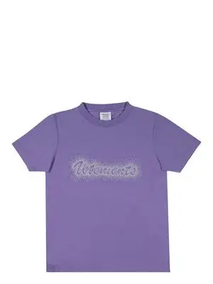 Vetements Bling Logo Fitted T-shirt - Purple