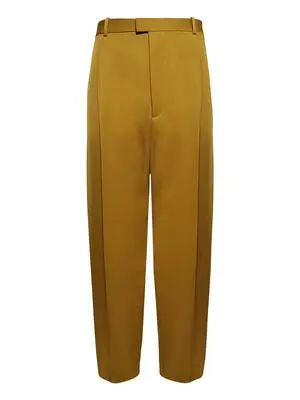 Bottega Veneta Grain De Poudre Trousers - Yellow