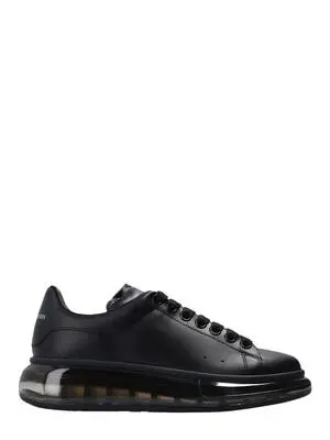 Alexander McQueen Oversized Sneakers With Clear Sole - Black