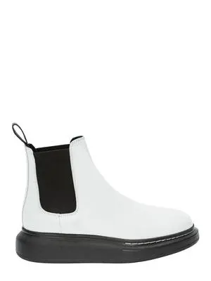 Alexander McQueen Hybrid Chelsea Boot - White