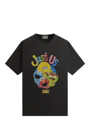 Kith X Sesame Street Just Us Vintage Tee - Black