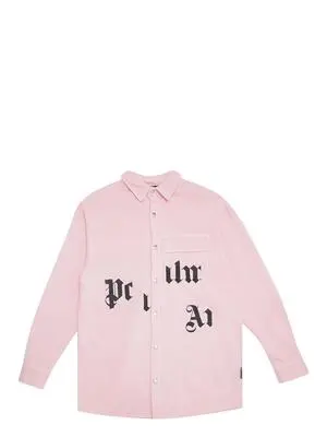 Palm Angels Broken Logo Button-down Shirt - Pink