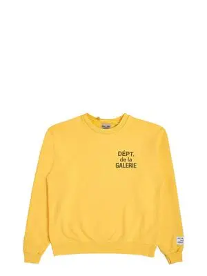 GALLERY DEPT. Art That Kills Reversible Crewneck Sweatshirt - Yellow