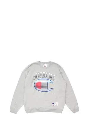 Supreme X Champion Chrome Crewneck - Grey