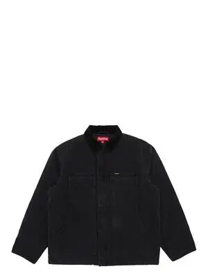 Supreme Old English Canvas Work Jacket - Black