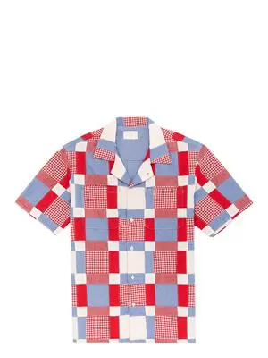 AIMÉ LEON DORE Patchwork Leisure Shirt
