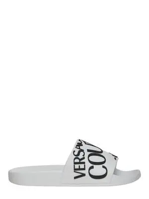 Versace Logo Slide - White