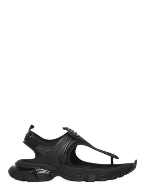 Balenciaga Track Slingback Thong Sandal - Black