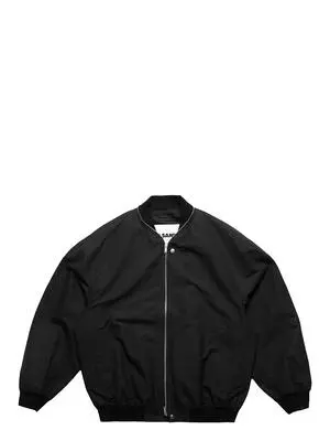 JIL SANDER Zipped Bomber Jacket - Black