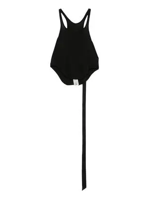 Rick Owens Cropped Tank Top - Black