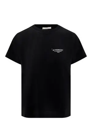 Givenchy Logo Printed Crewneck T-shirt - Black