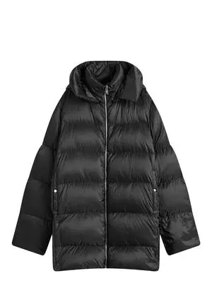 Moncler Woven Hooded Cyclopic Coat - Black
