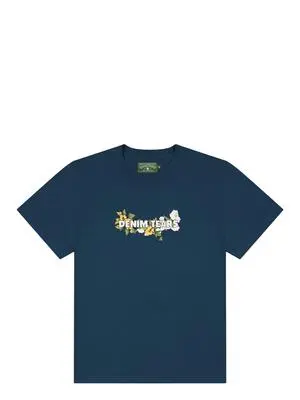 DENIM TEARS Floral Logo T-shirt - Blue