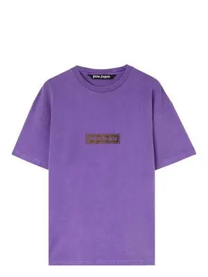 Palm Angels Gd Box Logo Tee - Purple