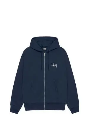 StÜssy Basic Zip Hoodie Blue