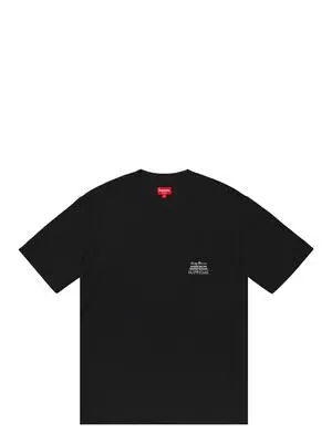 Supreme Waffle Pocket Tee - Black