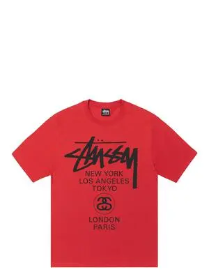 StÜssy World Tour Tee - Red