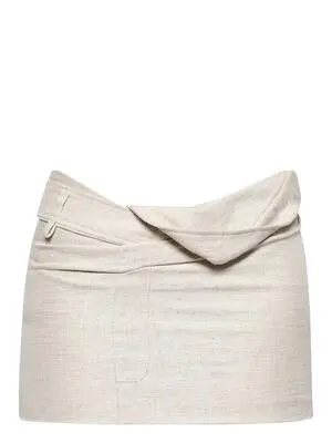 JACQUEMUS La Mini Jupe Bahia Mini Skirt