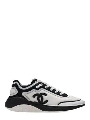 Chanel Cc Logo Sneaker - White