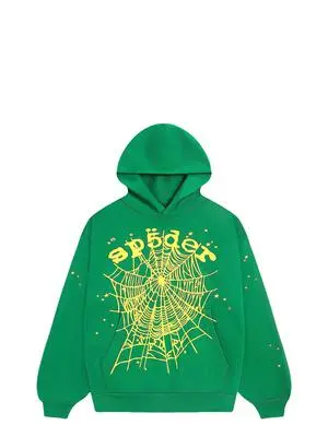 SP5DER Star Og Web V2 Hoodie - Green
