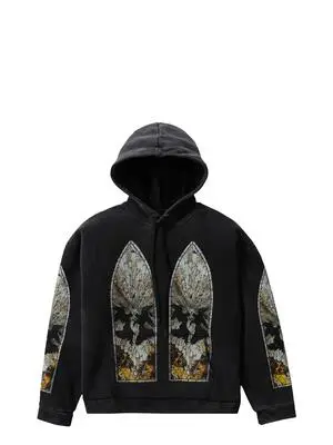 WHO DECIDES WAR BY EV BRAVADO Matrimony Hooded Pullover - Grey