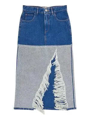 MARNI Coated Denim Skirt