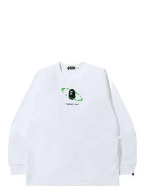 A BATHING APE Universe Ape Long-sleeve Tee - White