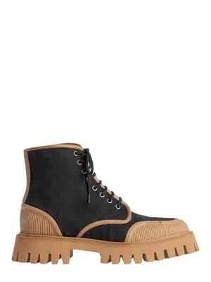 Gucci Lace Up Boot - Black