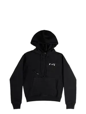 Off-White Logo Slim Hoodie - Black