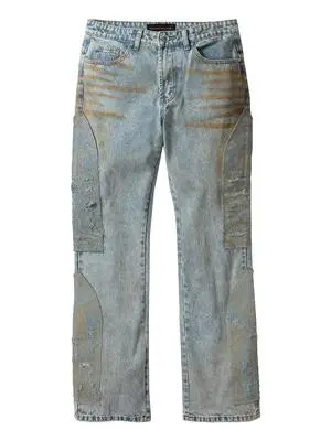 WHO DECIDES WAR BY EV BRAVADO Mechanic Signature Jeans - Blue