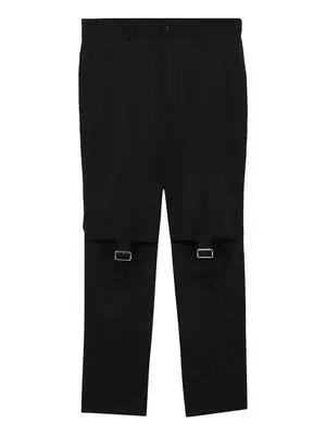 COMME DES GARÇONS BLACK Buckle Detail Trousers - Black